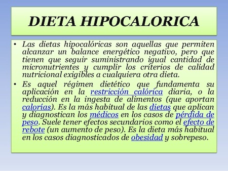 Dieta Hipocalórica